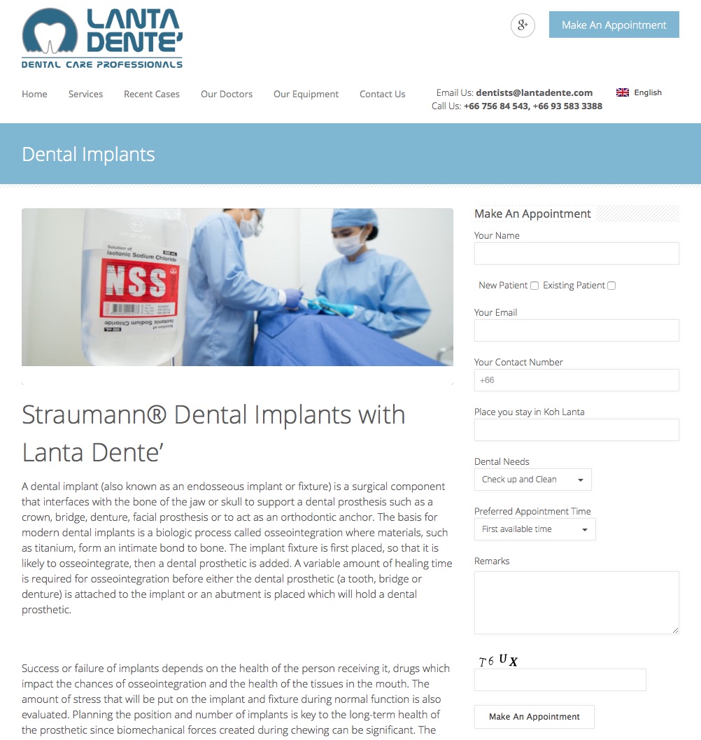 Phuket Web Media | Phuket Web Design and Development » Lanta Dente’